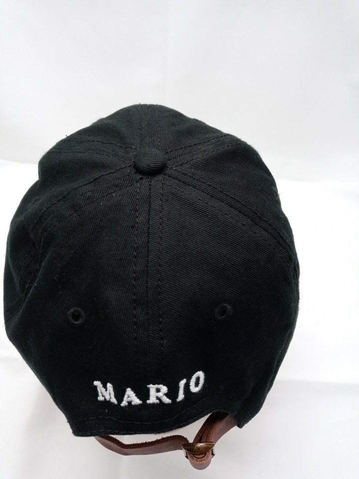 SUPER MARIO BROS "MARIO" logo Black Cap Hat~ One Size Fits Most ...