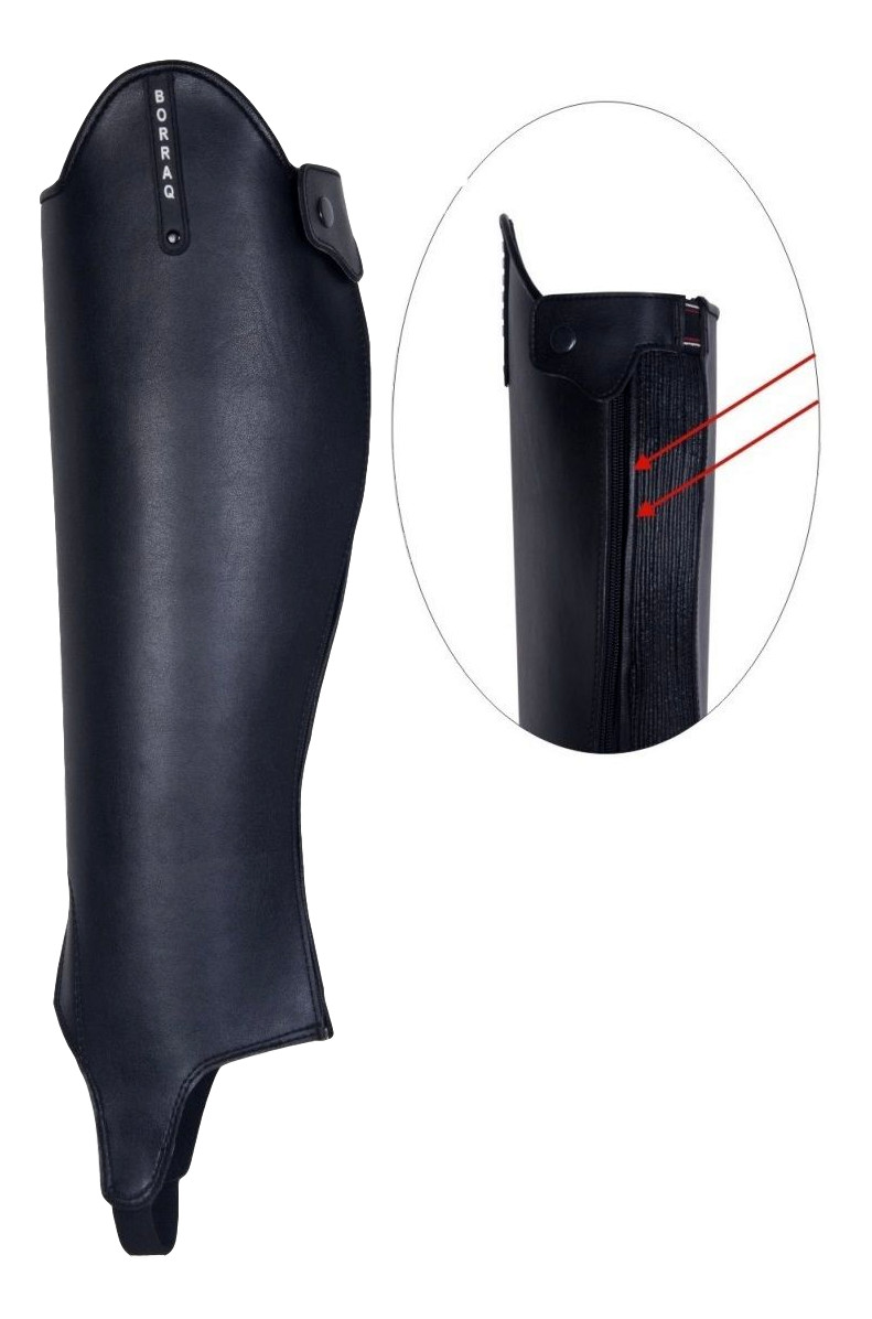 Black Synthetic Grand Prix Riding Gaiters - Horse Riding Gaiters 7105 ...