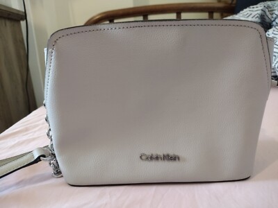 Calvin Klein Hailey Faux Leather Crossbody Bag Purse Handbag in Faw ...
