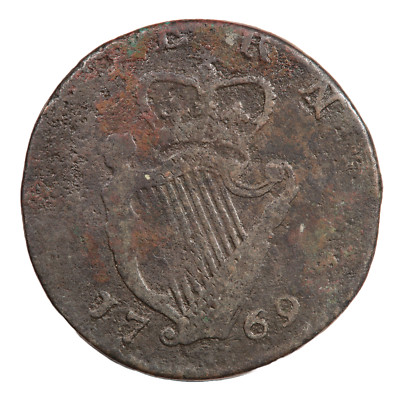 1769 IRELAND IRISH KING GEORGE III HALFPENNY COIN (#7783) | eBay