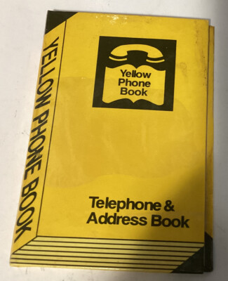 MINI Yellow Phone Book Telephone & Address Book -Unused | eBay