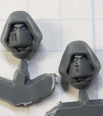 40k Dark Angels Bits Upgrade Hooded Crusade Helmet Heads x2 H27 | eBay