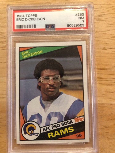 Eric Dickerson Rookie card - 1984 Topps #280- PSA 7 | eBay
