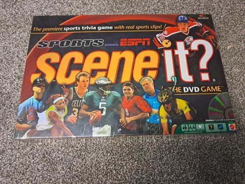 ESPN Sports Scene it Trivia DVD Board Game with Real Sports Clips -New ...