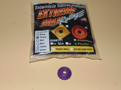 Extreme Max 96 Pack Purple Round Plastic Snowmobile Track Stud Backers ...