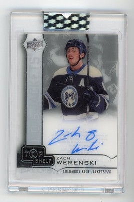 2022-23 UD Clear Cut Top Shelf Cellys Auto Zach Werenski #TS-ZW | eBay