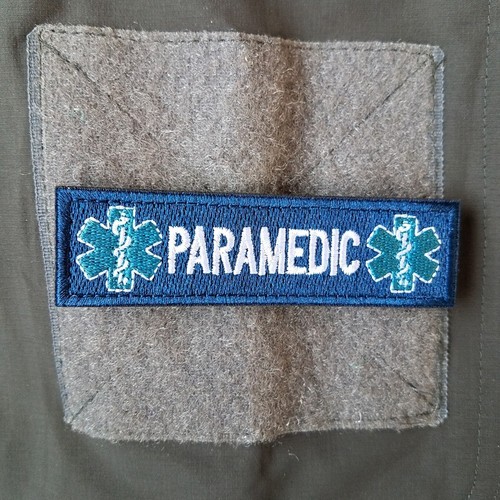 EMT Medic Paramedic Tab EMS Tactical Military Hook&Loop Patch Badge ...