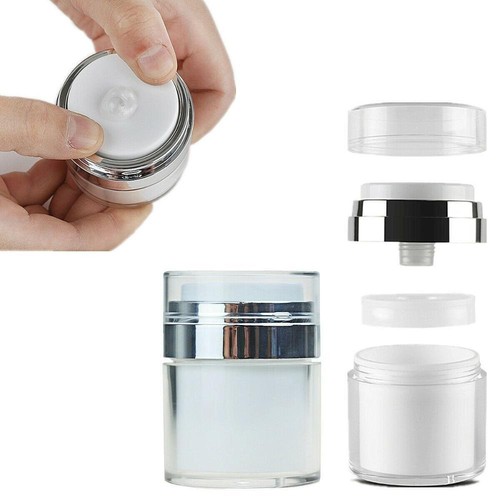 Travel Cream Lotion Container Acrylic Cans Press Cream Jar Vacuum ...