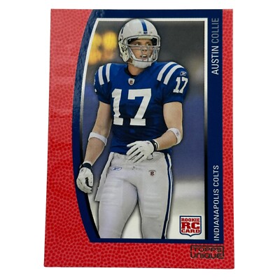 2009 Topps Unique Austin Collie Rookie RC Red Indianapolis Colts BYU ...