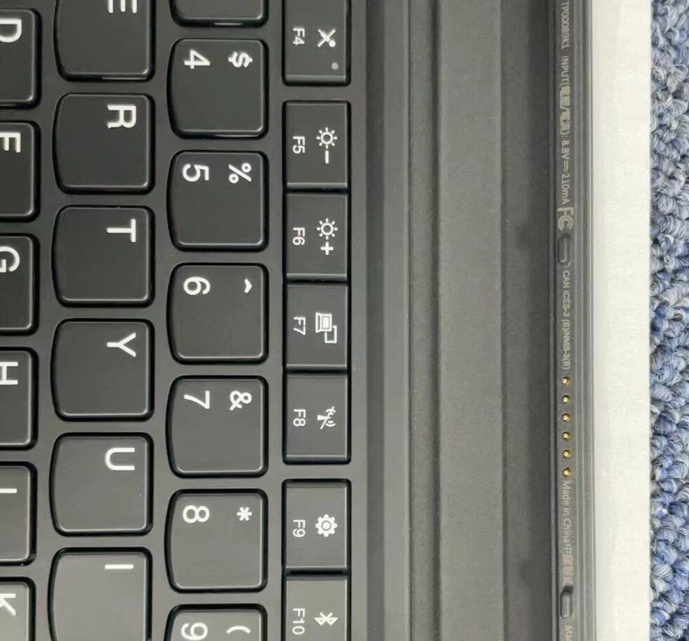 Genuine Lenovo ThinkPad X1 Tablet Gen 3 Magnetic Keyboard TP00089K1 ...