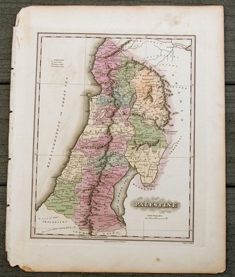 Pre-1900 - Map Of Palestine Israel