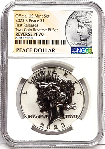 2023 s reverse proof peace silver dollar ngc rp 70 first releases | eBay