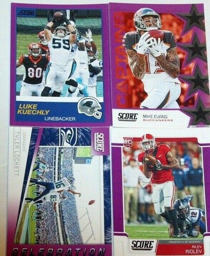 2019 Score Football Purple Parallel & Insert Cards - Pick From Drop ...