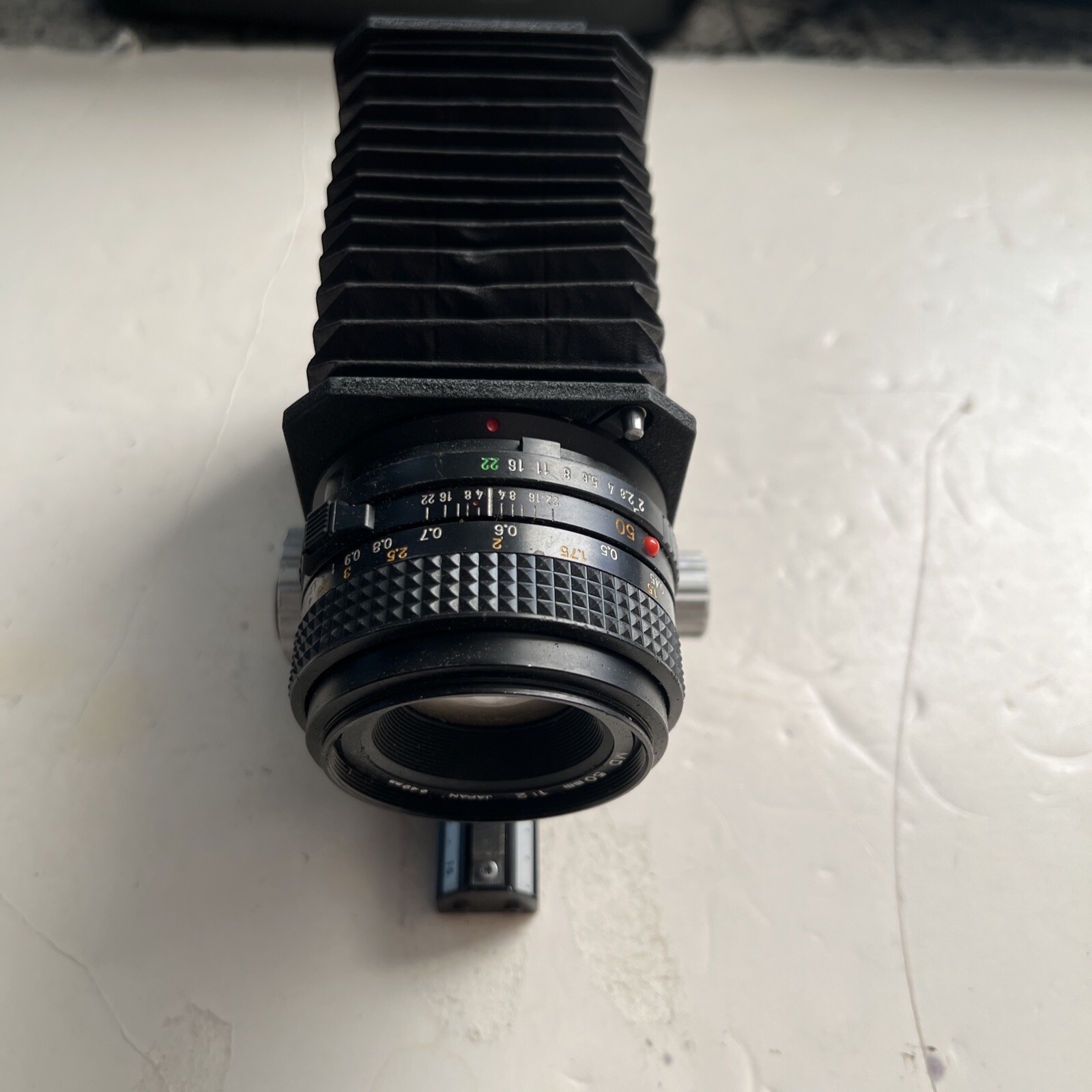 minolta bellows And Lens Md 50 Mm. 1:2 | eBay