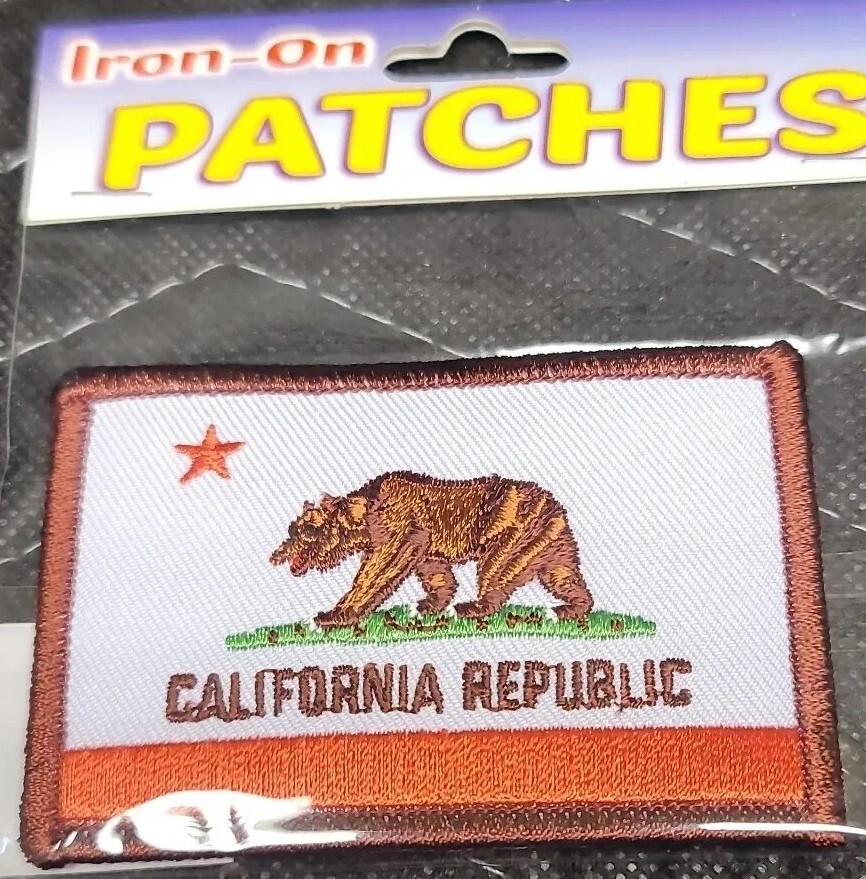 California State Flag Patch Calforna State Flag Patch Bear Symbol