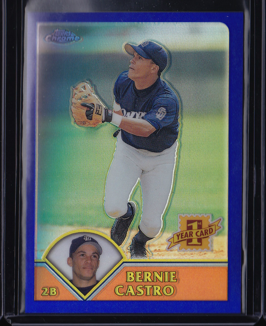 2003 TOPPS CHROME REFRACTOR BERNIE CASTRO #209 PADRES 573/699 | eBay