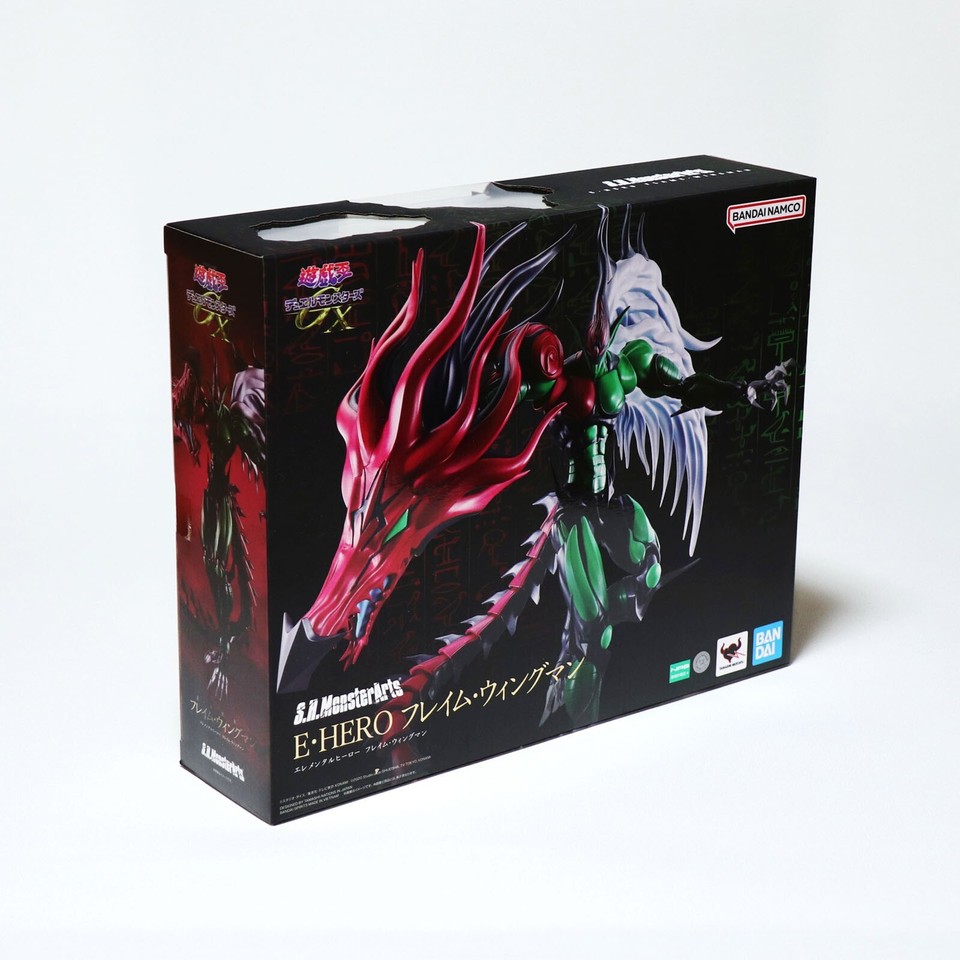 Elemental HERO Flame Wingman 7.5in Anime Action Figure S.H.MonsterArts ...