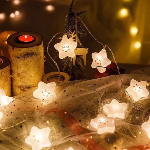 LED Cute Star Decoration Colorful Lights Party Wedding Curtain Light ...
