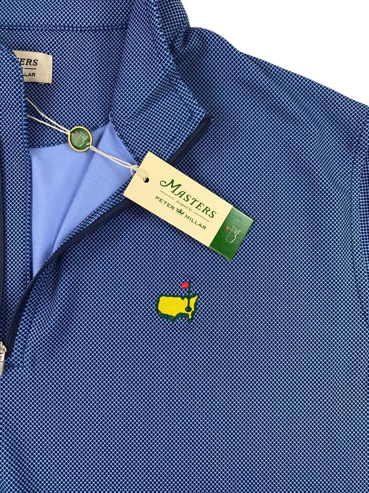 2026 MASTERS by Peter Millar Men's 1/4 Quarter Zip Golf Pullover Jacket ...