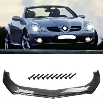 Carbon Style Front Bumper Lip Spoiler Splitter Body Kit For Mercedes ...