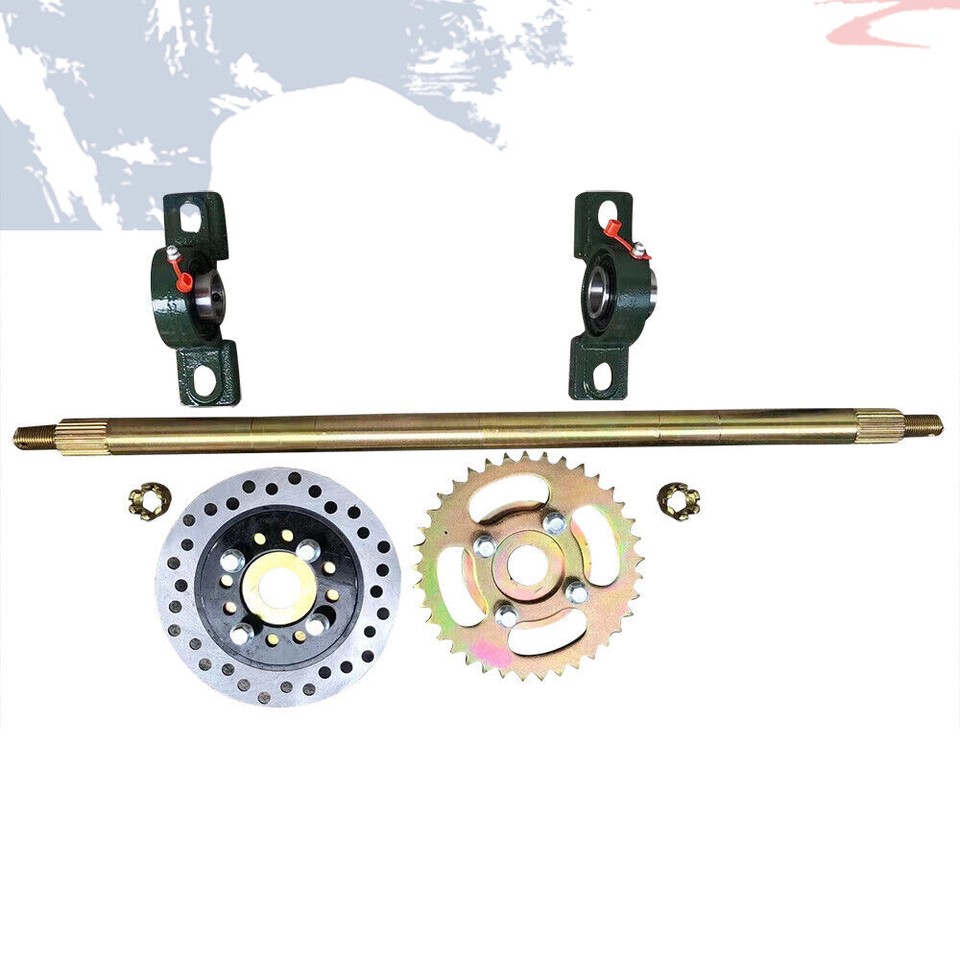 Go Kart ATV Snow Sand Tracks Snowmobile 23.6" 600mm Rear Axle Track ...