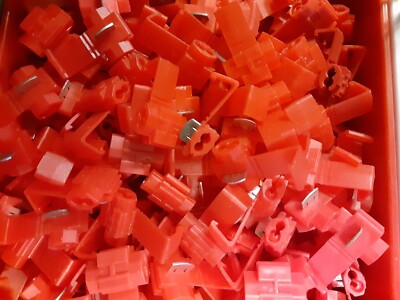 200x Red Electrical Cable Connectors Quick Splice Lock Wire Terminal ...