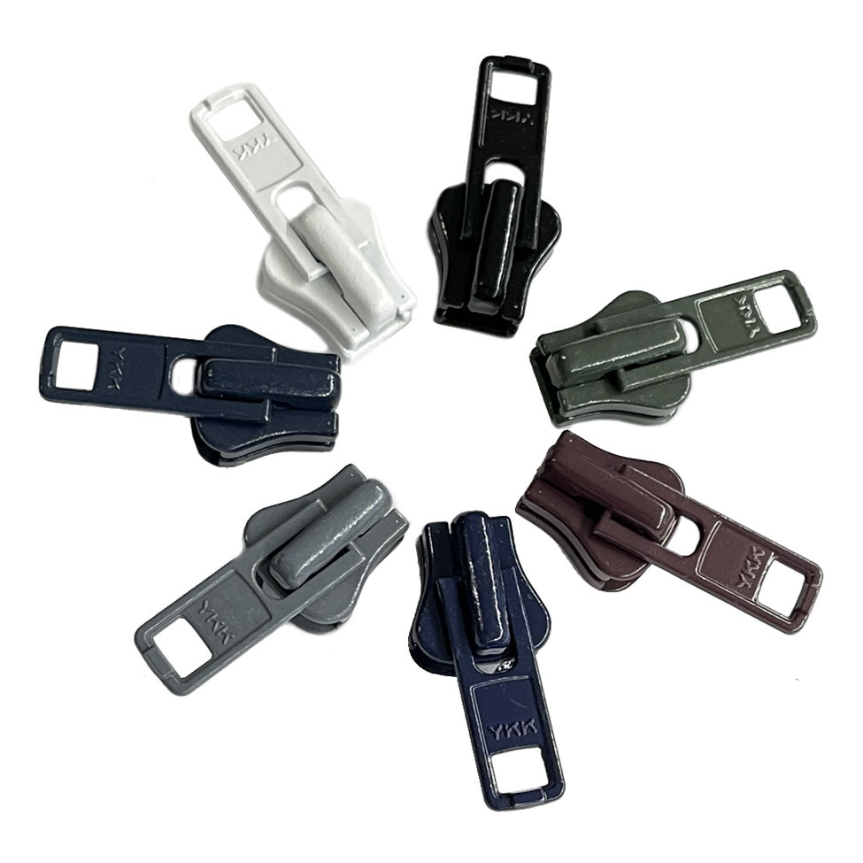 YKK ORIGINAL SLIDERS #8 Vislon for Plastic Jacket Zipper Pull 2/Pack ...