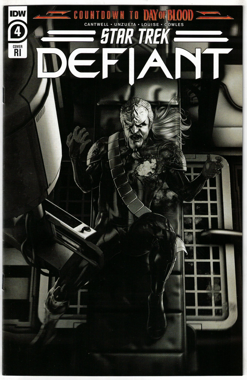 STAR TREK DEFIANT #4- 1:10 ANGEL UNZUETA BW VARIANT- IDW | eBay