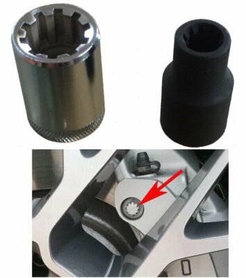 Car Brake Caliper Screw Socket Removal Tool for AUDI A8 S6 Porsche ...
