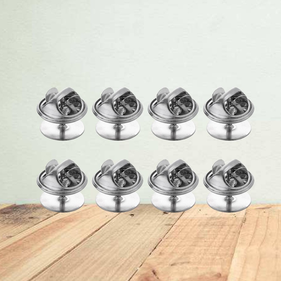 120 PCS Diy Jewelry Accessories Pin Backs Lapel Holder Blank Tie | eBay ...