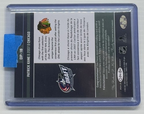 2024-25 O-Pee-Chee Patrick Kane First Round Draft Patch #DP-18 ...