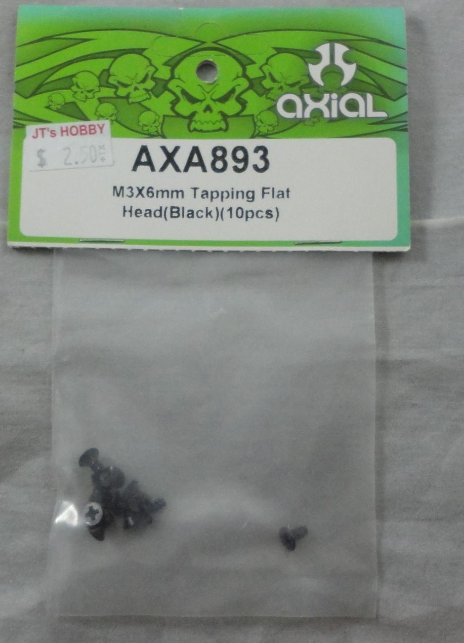 Axial M3x6mm Flat Head Self Tapping Screws (10pcs) AXA893 | eBay