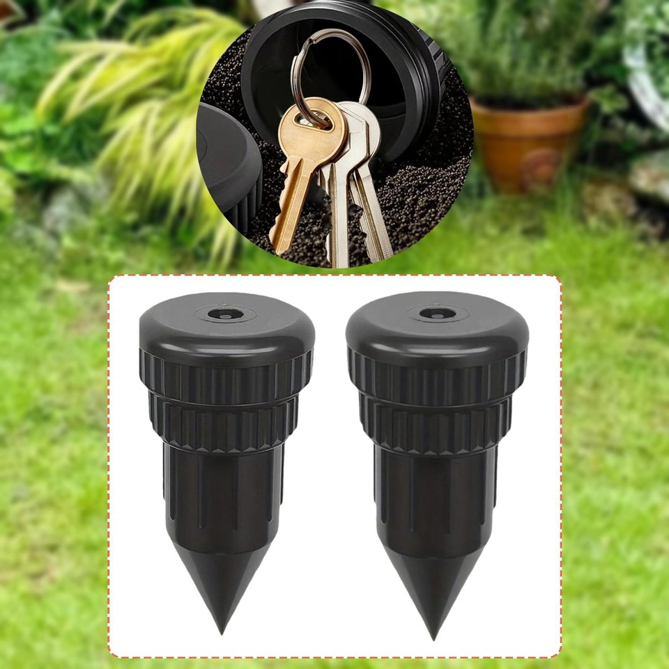 2x Key Holder Home Valuables Waterproof Impact Resistant Yard Sprinkler ...