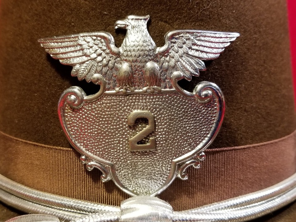 U.S. Army Officer Campaign Stratton Uniform Hat Brown 7 1/2 Single Dent ...