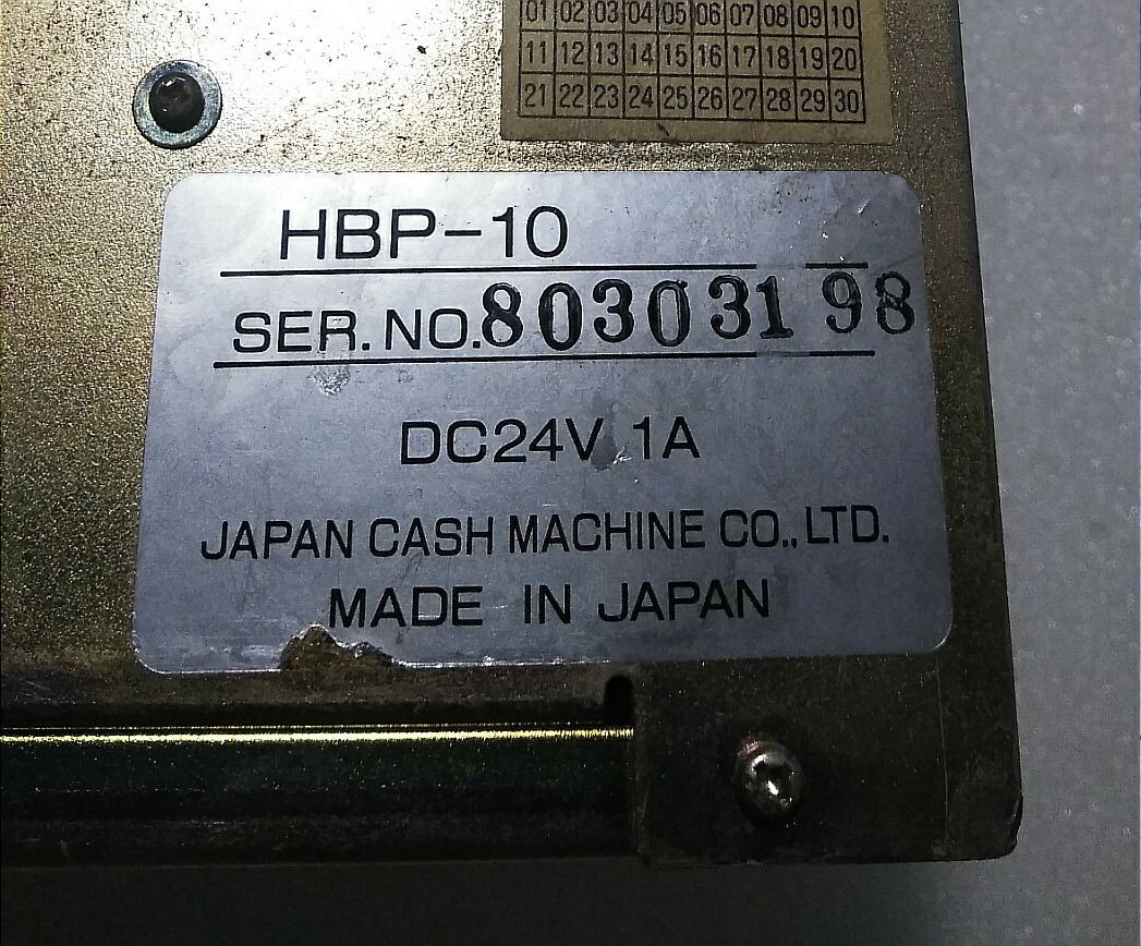 JCM Bill to Bill Dispenser DC24V 1A P/N: HBP-10 S/N: 80303198 [AS-IS ...