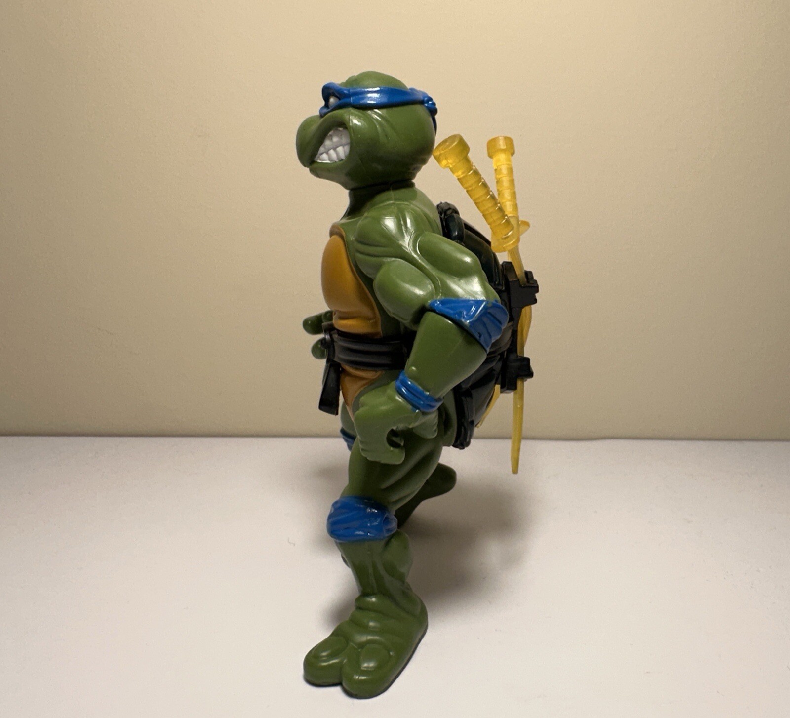 1990 Vintage TMNT Storage Shell Leo Leonardo Black Belt Variant Turtles ...