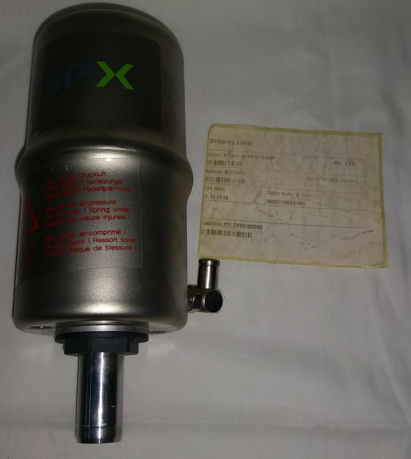 SPX 74mm Air to Air Actuator SW4-74mm | eBay