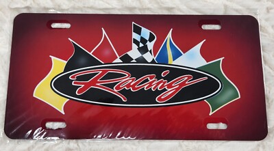 Racing , License Plate New Car Tag Metal Aluminum, NASCAR INDY USA | eBay