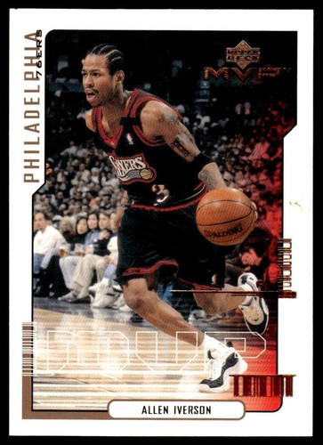 2000-01 Upper Deck MVP 125 Allen Iverson Philadelphia 76ers Basketball ...
