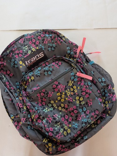 JanSport Trans Backpack FLORAL FLOWERS Girls TM60 School Backpack 17 ...