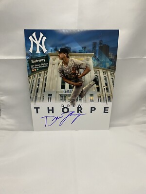 Drew Thorpe Autograph Signed 8x10 Photo Yankees Chicago White Sox #3 ...