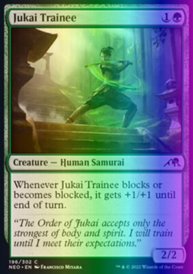 MTG Magic the Gathering Jukai Trainee (196/606) Kamigawa Neon Dynasty ...