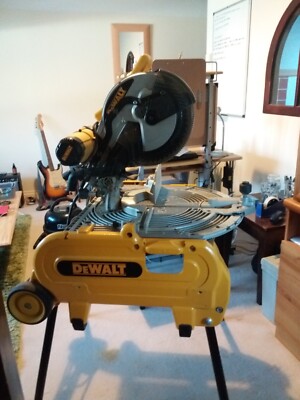 SUPERB POWERFUL DEWALT D27105 110V FLIP OVER MITRE TABLE SAW. used on ...