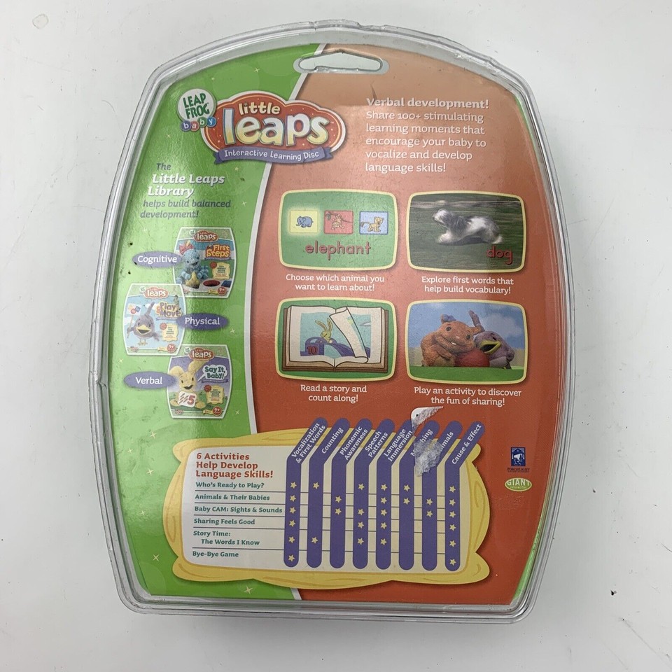 Leap Frog Little Leaps Say it Baby Verbal Vocal Discovery Baby 9 ...