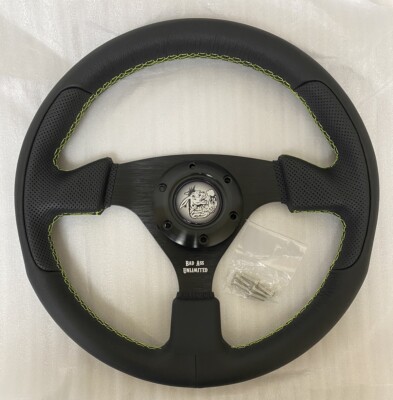 Polaris Rzr Xp 1000 Steering Wheel W Bad Ass Unlimited W/Yellow ...