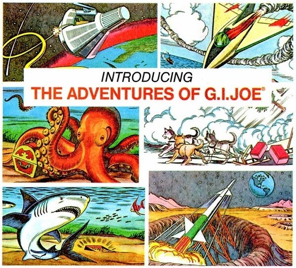 Vintage 1969 Hasbro GI Joe #7951 Fantastic Freefall Blue Parachute Pack ...