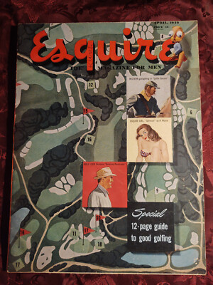 ESQUIRE magazine April 1949 Al Moore Pinup Girl Lauritz Melchior Golf ...