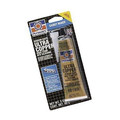 Permatex 81878 Ultra Copper RTV Silicone Gasket Maker | 3oz | Pack of 1 ...