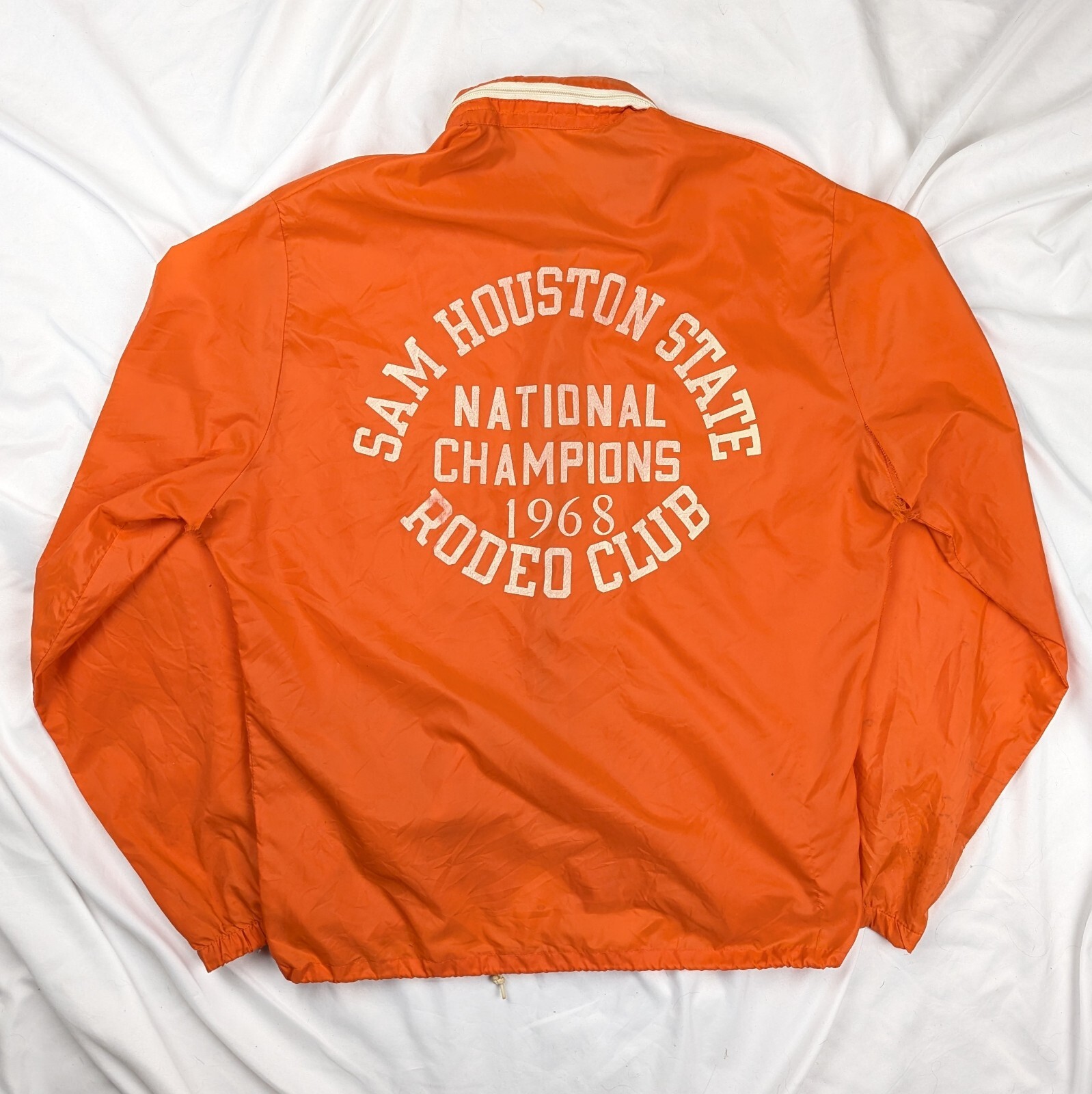 1960s Vintage Champion Windbreaker Jacket SHSU Rodeo … - Gem