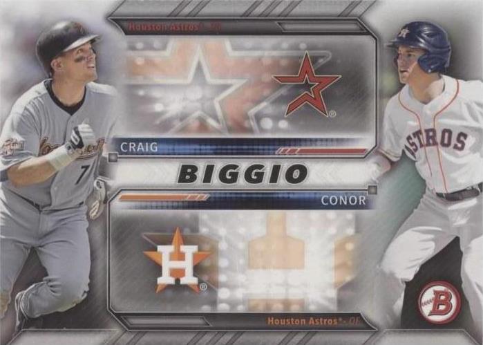 2016 Bowman - Family Tree Craig Biggio, Conor Biggio #FT-B (RC) for ...